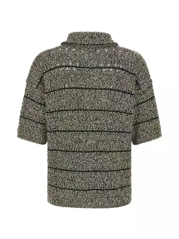 ROBERTO COLLINA Two-tone Knitted Cardigan - Neutrals