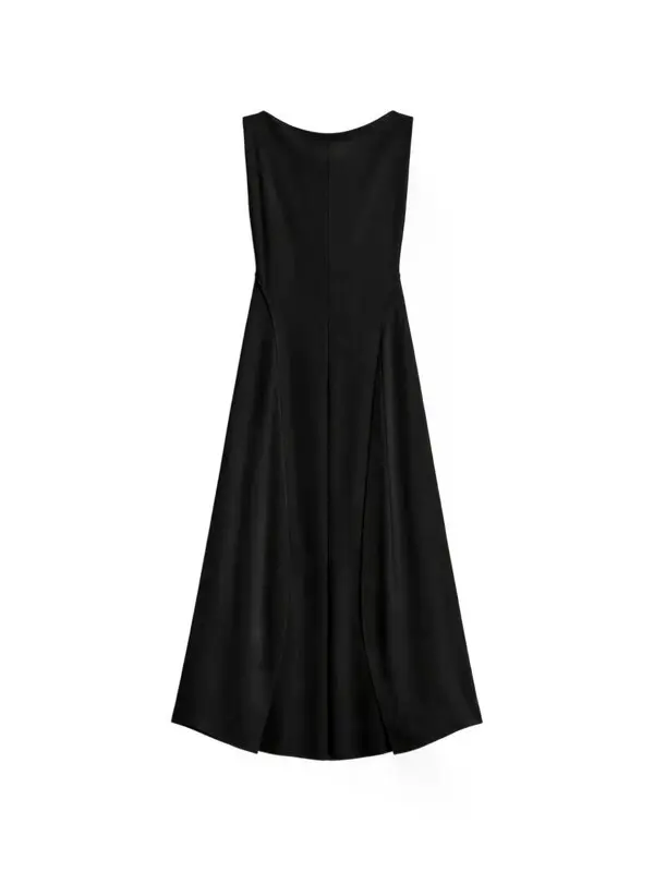 Theory Draped Midi Dress - Black