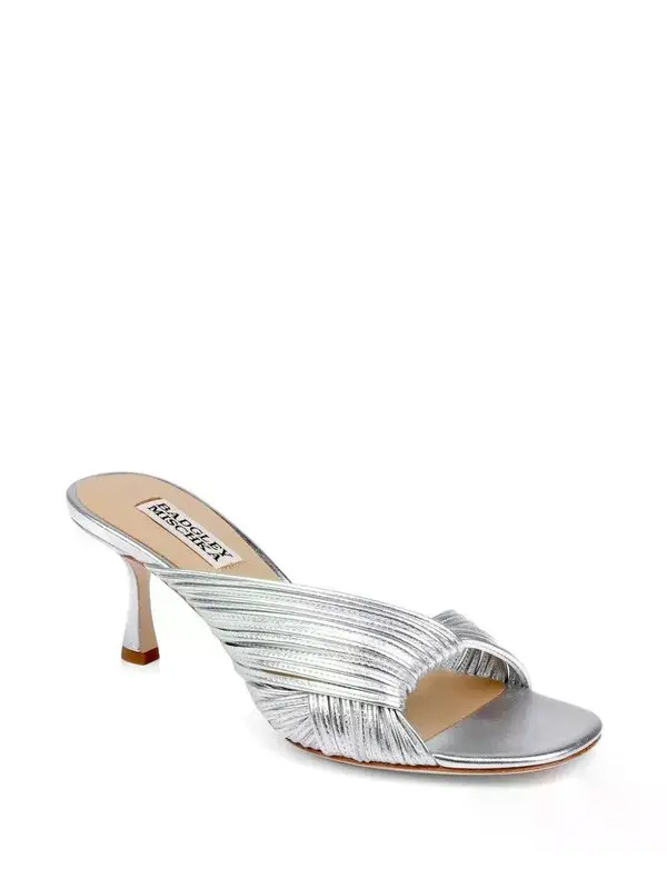 Badgley Mischka Winta Knotted Sandals - Silver