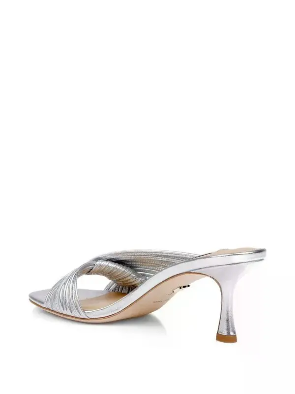 Badgley Mischka Winta Knotted Sandals - Silver
