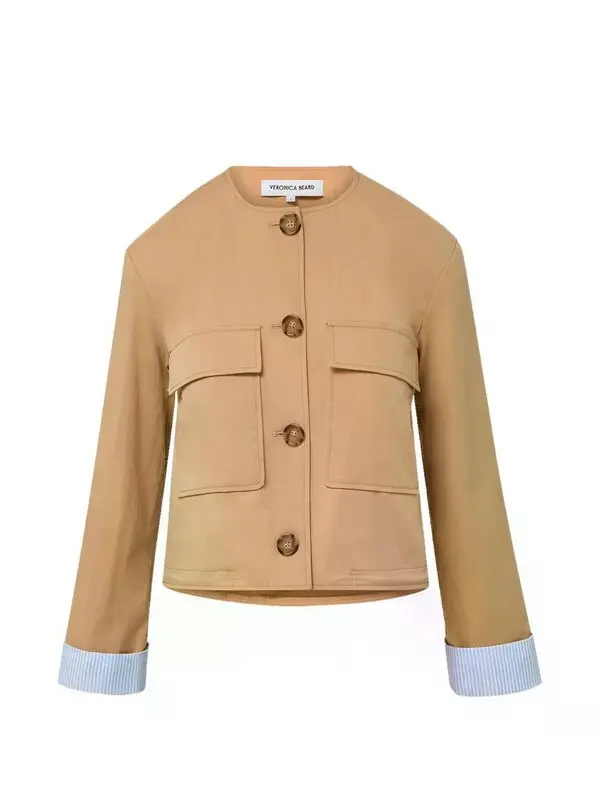 Veronica Beard Gala Cropped Jacket - Neutrals