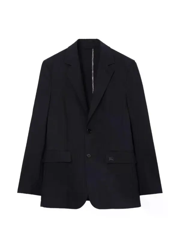 Burberry Seersucker Cotton Linen Tailored Jacket