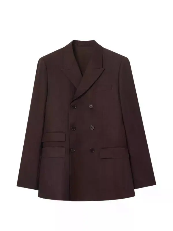 Burberry Double-breasted Blazer - Brown