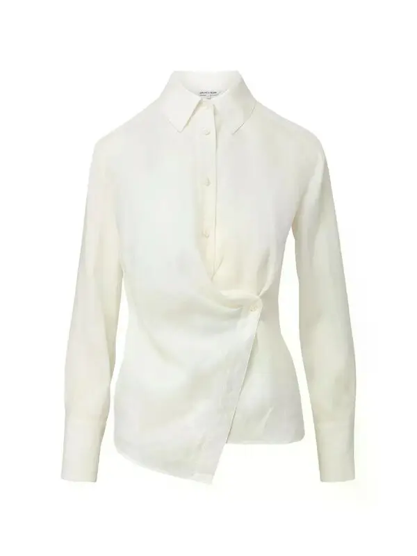 Veronica Beard Perezzi Wrap Shirt - White