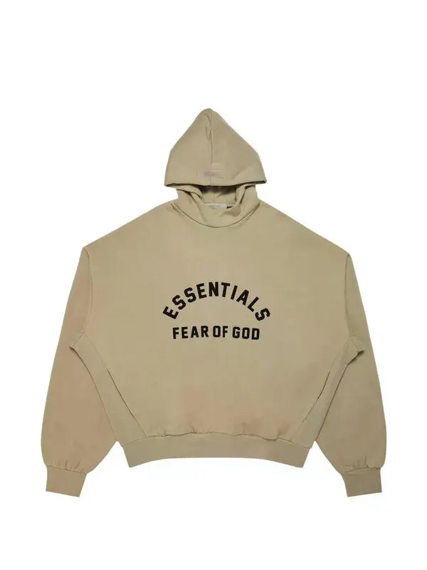 Fear Of God Logo-print Hoodie - Neutrals