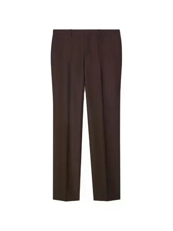 Burberry Striped Tailored Trousers - Brown