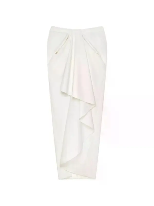 Givenchy Draped Maxi Skirt - White