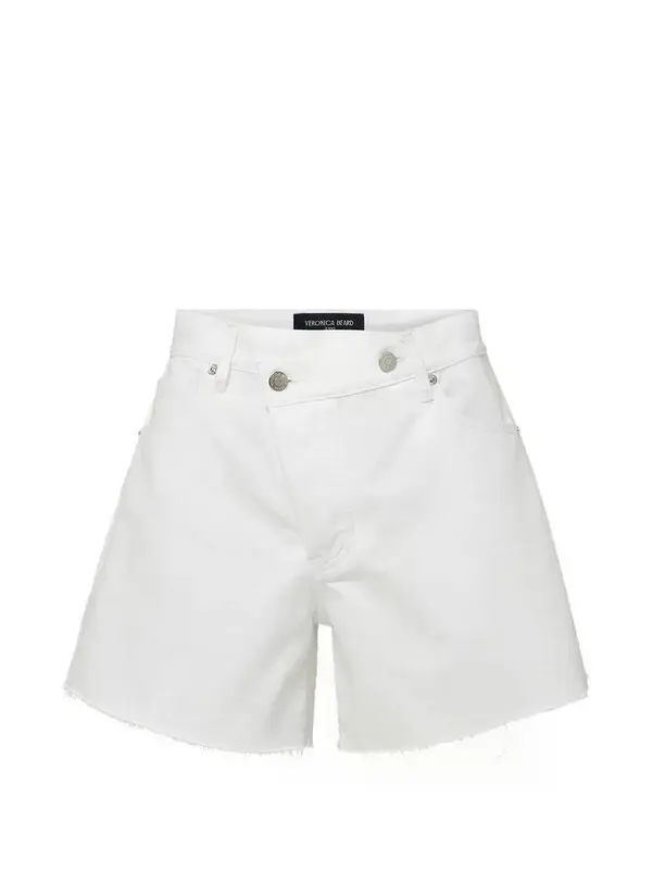 Veronica Beard Ellis Crossover-waistband Shorts - White
