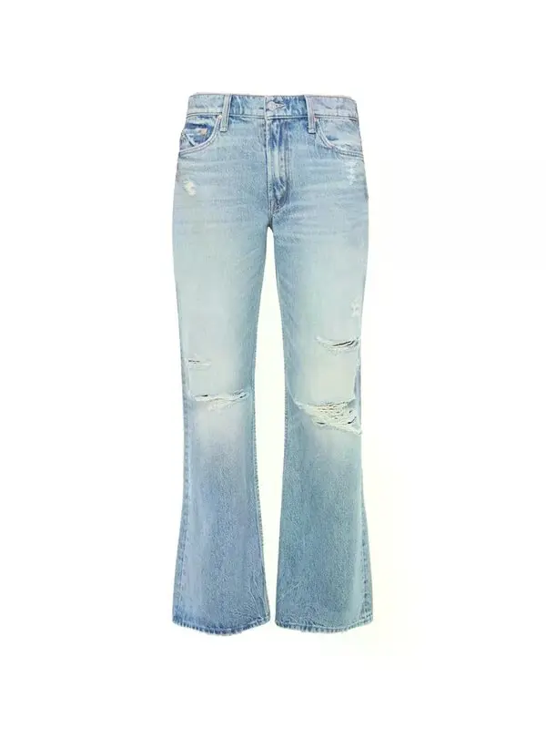 MOTHER Bookie Nerdy Ripped Jeans - Blue
