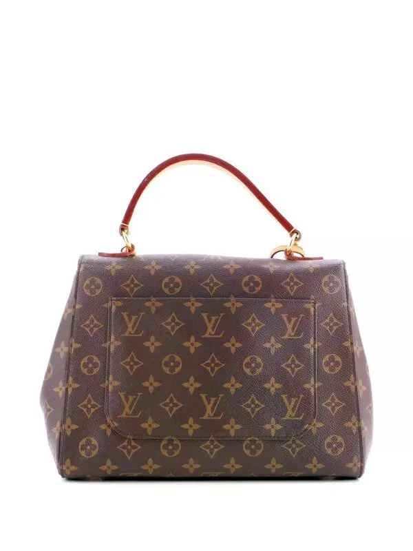 LOUIS VUITTON Cluny Top Handle Mm Shoulder Bag Monogram Canvas - Brown