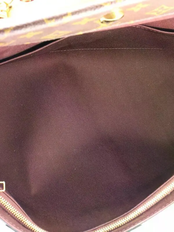 LOUIS VUITTON Cluny Top Handle Mm Shoulder Bag Monogram Canvas - Brown