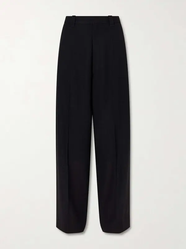 Phoebe Philo Woven Wide-leg Trousers - Black