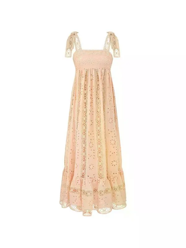 Zimmermann Textured Stripe Maxi Dress