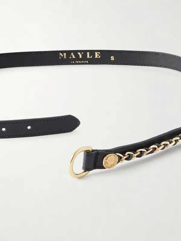 Maison Mayle Corsita Embellished Leather Belt