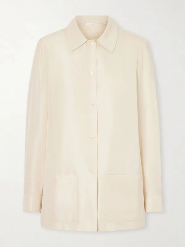 THE ROW Lucetta Silk-shantung Shirt