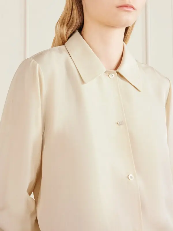THE ROW Lucetta Silk-shantung Shirt