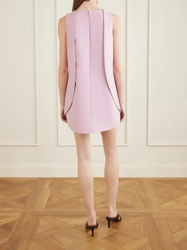 Balenciaga Sack Wool And Silk-blend Cady Mini Dress