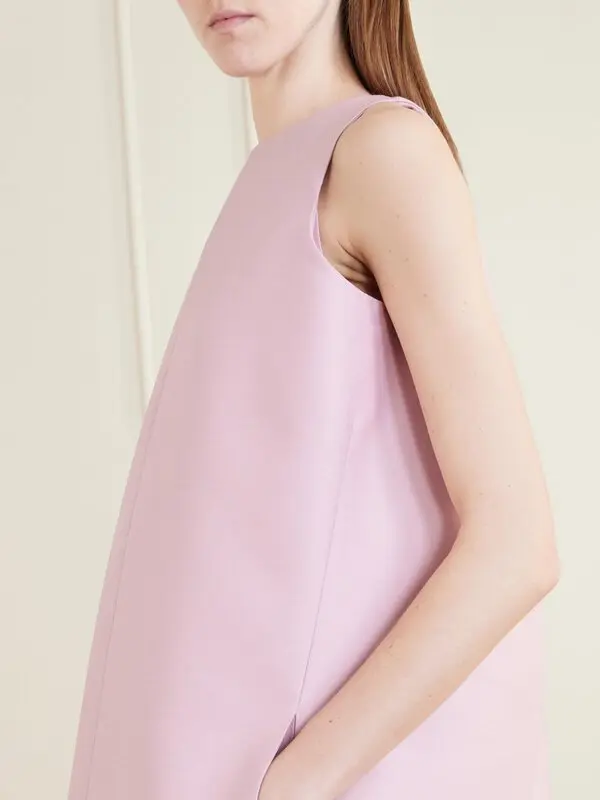 Balenciaga Sack Wool And Silk-blend Cady Mini Dress