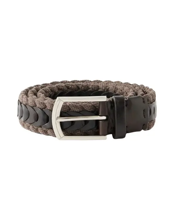 Brunello Cucinelli Braided Belt - Brown