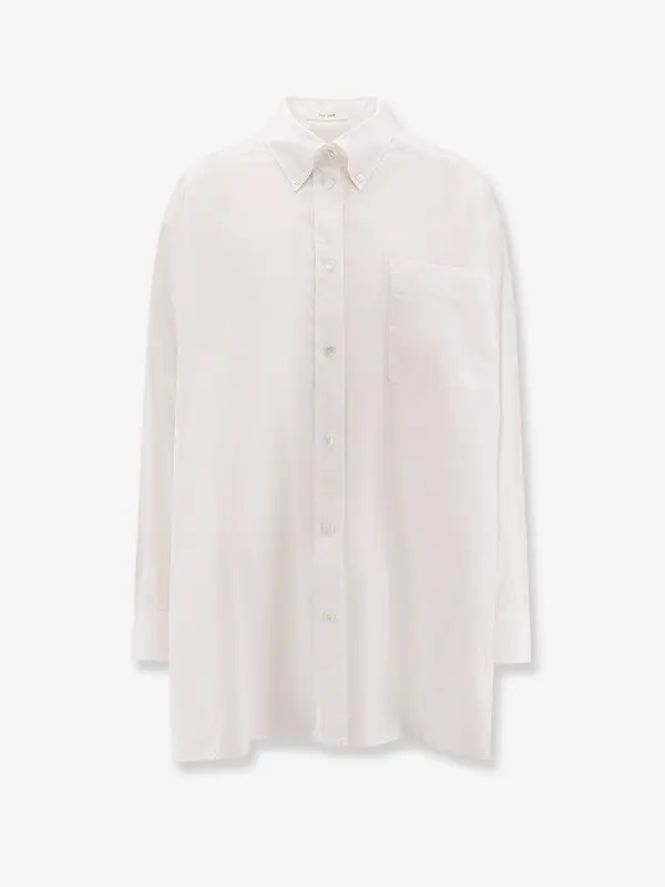 THE ROW Victoria Cotton Shirt - White