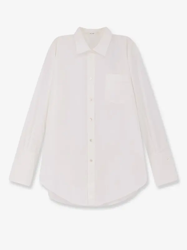 THE ROW Ment Cotton Popeline Shirt - White