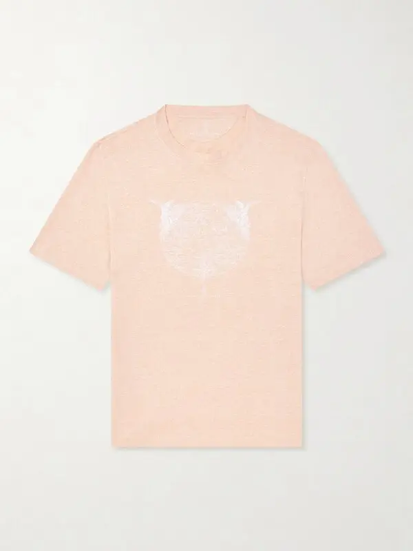 Brunello Cucinelli Logo-print Cotton-jersey T-shirt - Orange