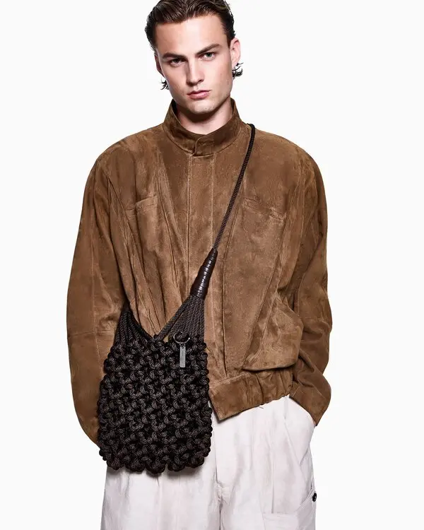 Giorgio Armani Knotted Cord Cross Body Bag