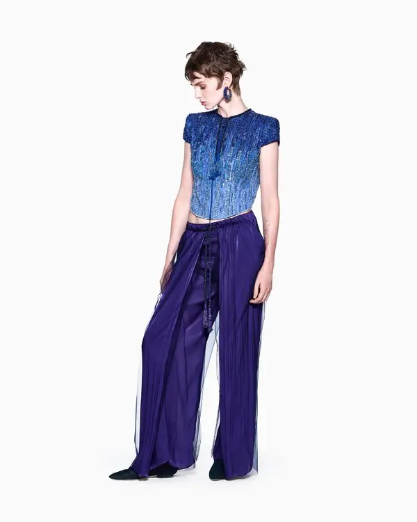 Giorgio Armani Embroidered Short Jacket