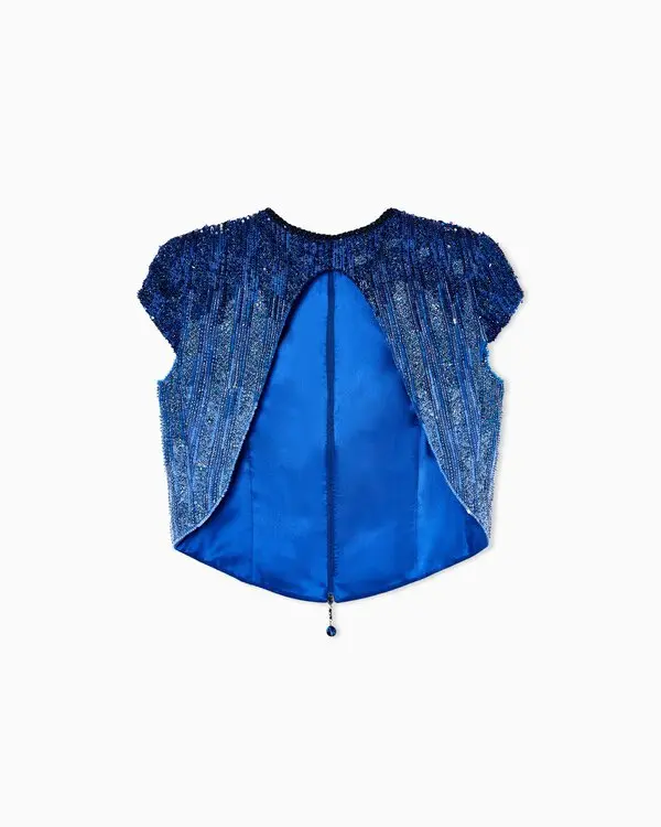 Giorgio Armani Embroidered Short Jacket