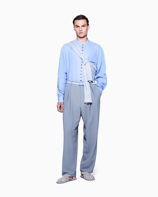 Giorgio Armani Cashmere And Mohair Jumper - Grey