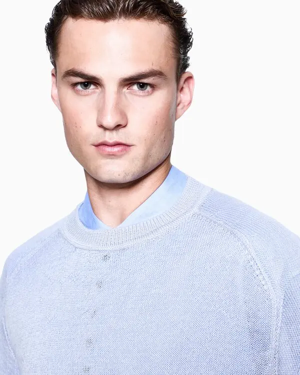 Giorgio Armani Cashmere And Mohair Jumper - Grey