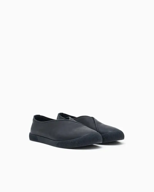 Giorgio Armani Leather Slip-ons