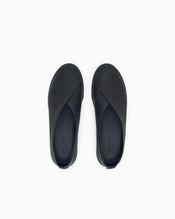 Giorgio Armani Leather Slip-ons