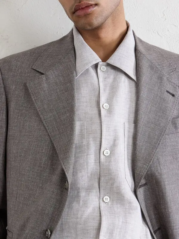 Brunello Cucinelli Hemp, Linen And Cotton-blend Shirt