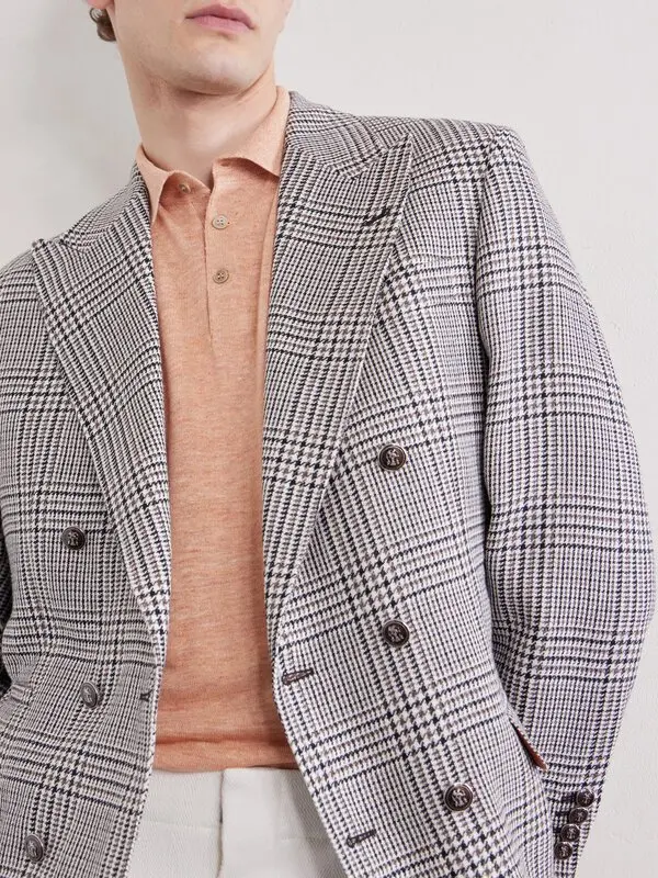 Brunello Cucinelli Linen And Cotton-blend Polo Shirt