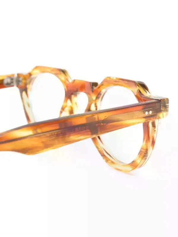 LESCA Crown Xl Round-frame Glasses