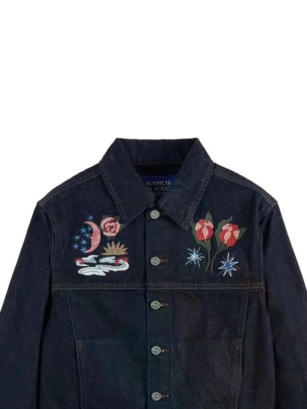 Scotch & Soda Embroidered Denim Jacket