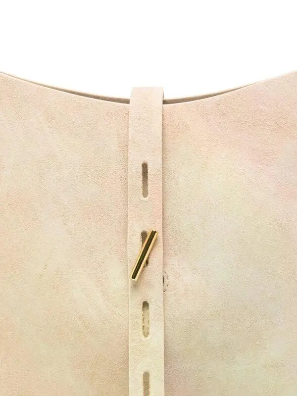MINOBOSSI Liz Suede Shoulder Bag - Neutrals
