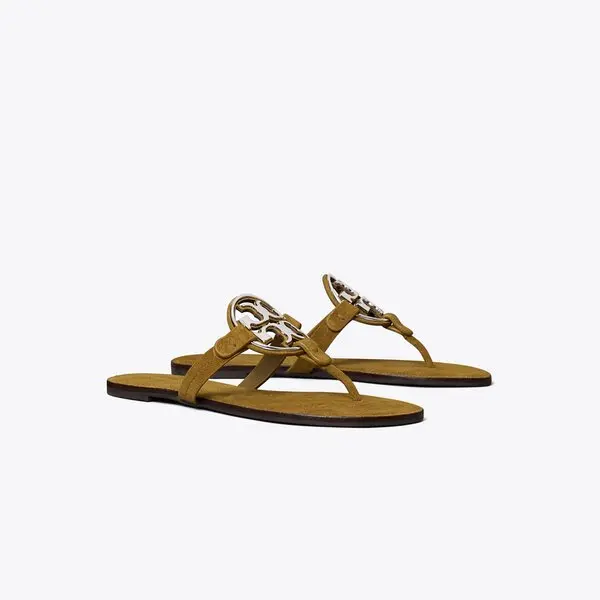 Tory Burch Metal Miller Sandal - Olive Twig/silver