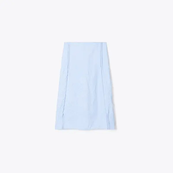 Tory Burch Crinkled Viscose Skirt - Cornflower