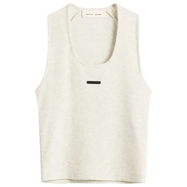 Fear Of God Fitted Rib Tank - Oatmeal Heather
