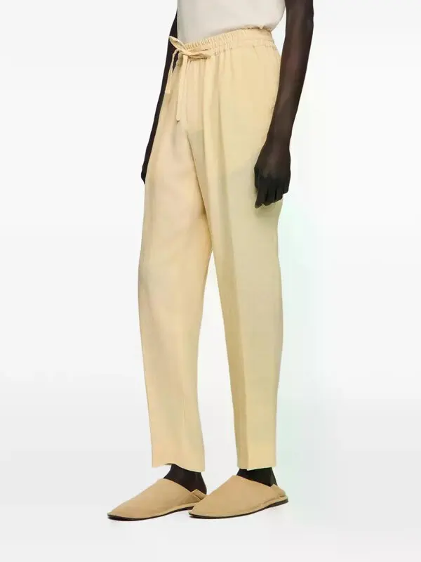 Sandro Elasticated Linen Trousers - Neutrals