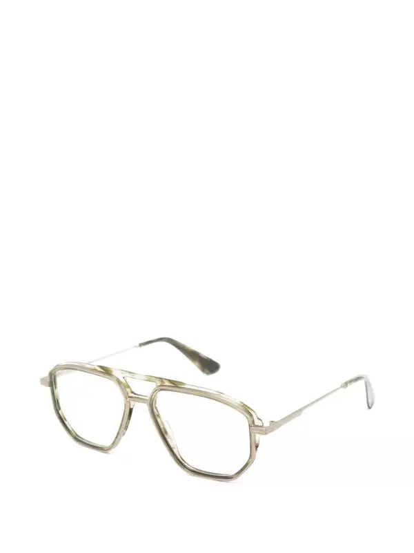 GIGI STUDIOS Leo Geometric Eyeglasses - Green