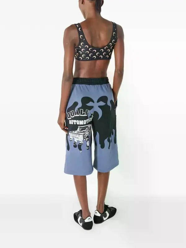 MARINE SERRE Moon-print Top Bra