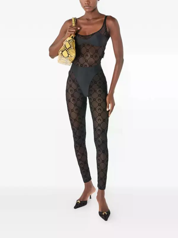 MARINE SERRE Moonogram Mesh Catsuit