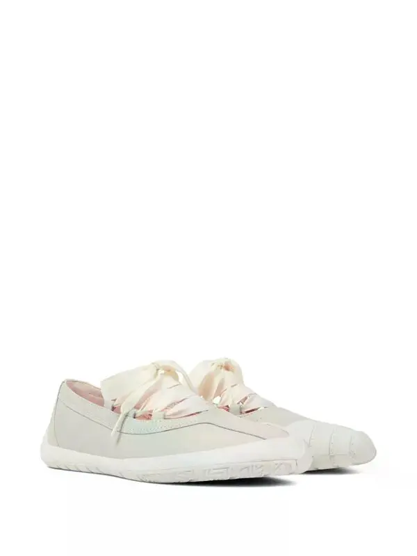 Camper Ribbon Leather Ballet Flats