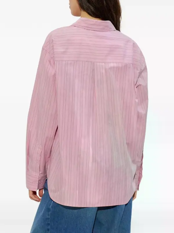 SAMSOE SAMSOE Salova Striped Shirt - Pink