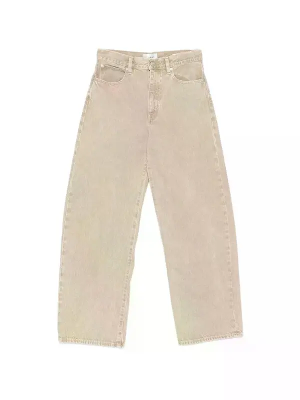 FRAME The Bow Wide-leg Jeans - Neutrals