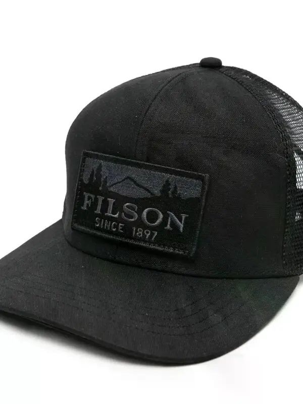 Filson Logo-patch Trucker Cap - Black