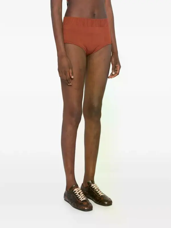 Plan C Ribbed Waist Shorts